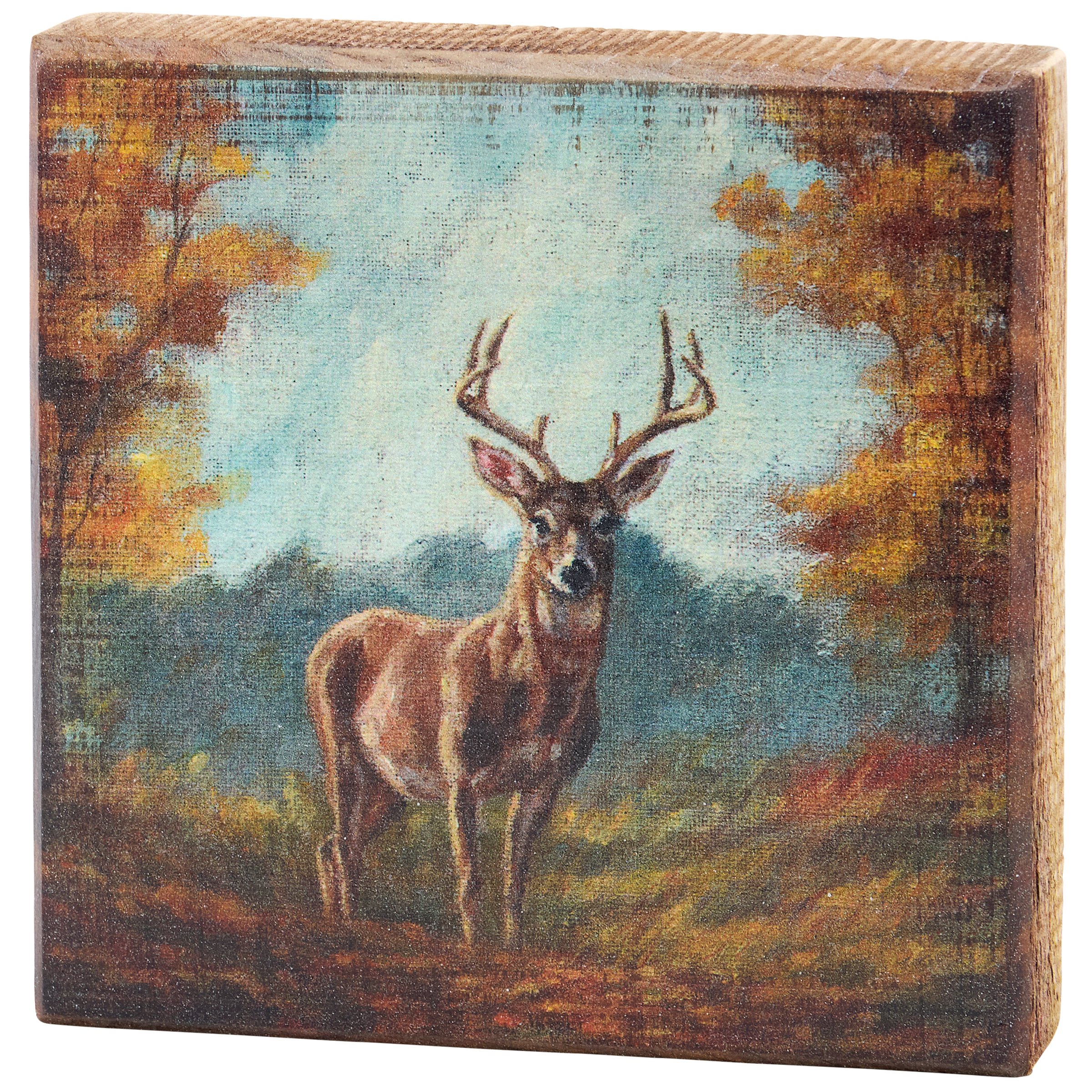 Forest Deer Block Sign | Primitives By Kathy