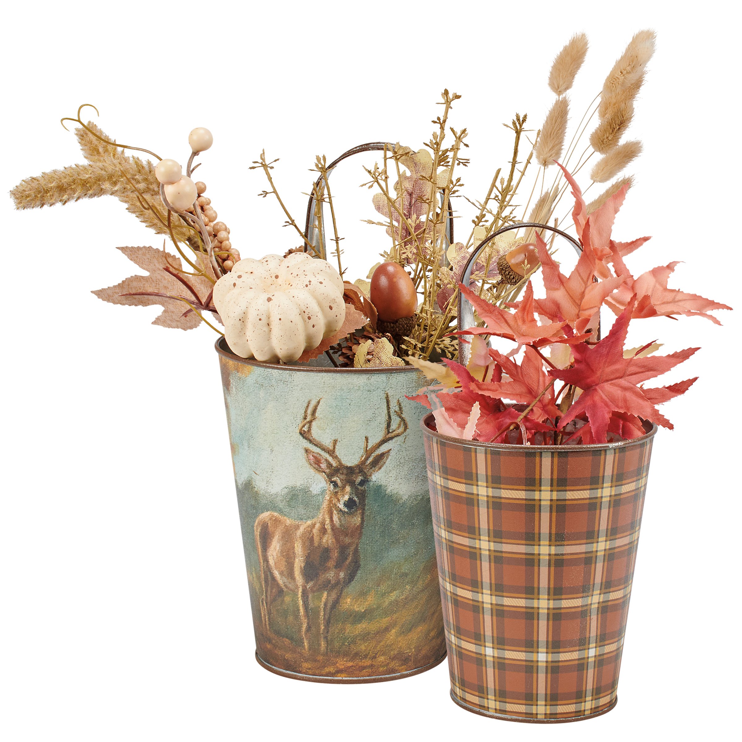 Forest Deer Wall Bucket Set | Primitives By Kathy