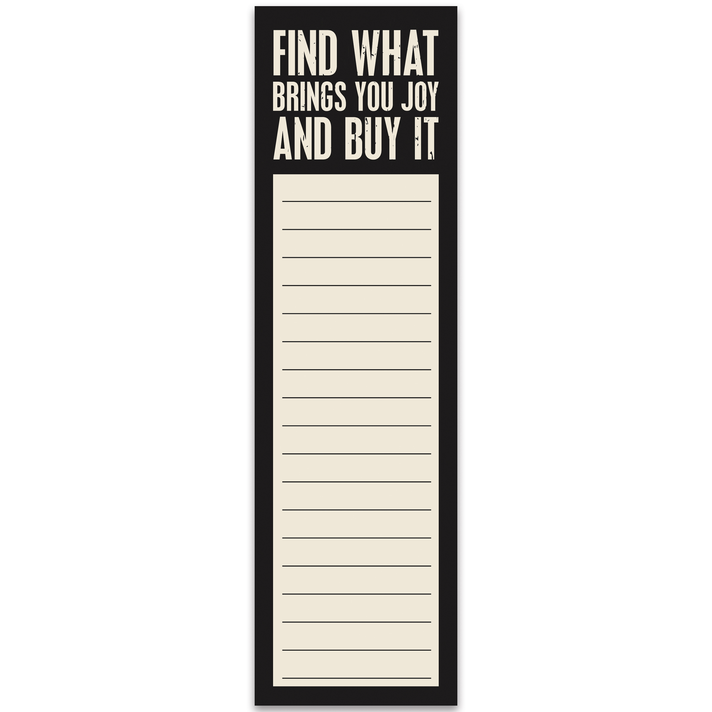 Find What Brings You Joy List Pad | Primitives By Kathy