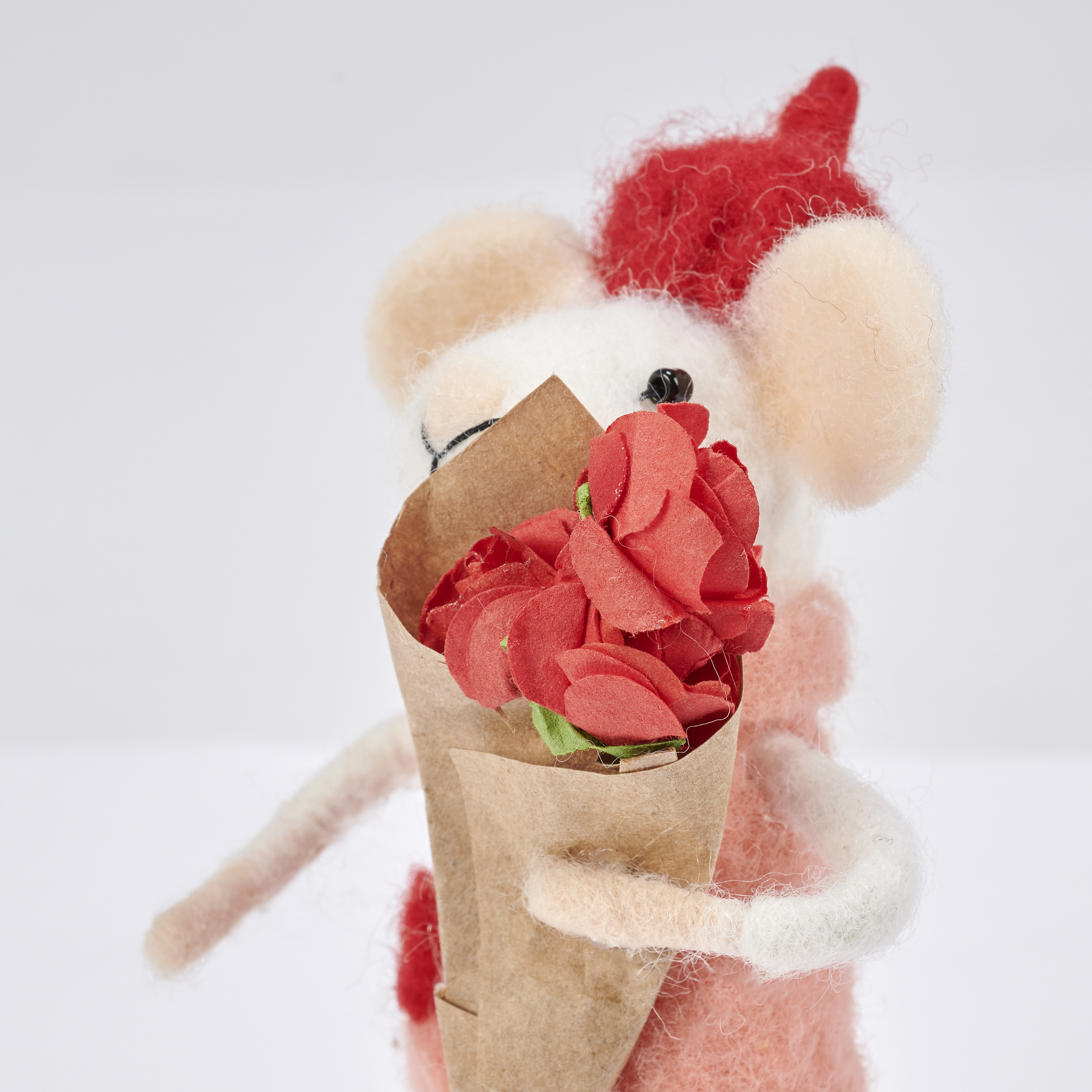 Red Roses Mouse Critter | Primitives By Kathy