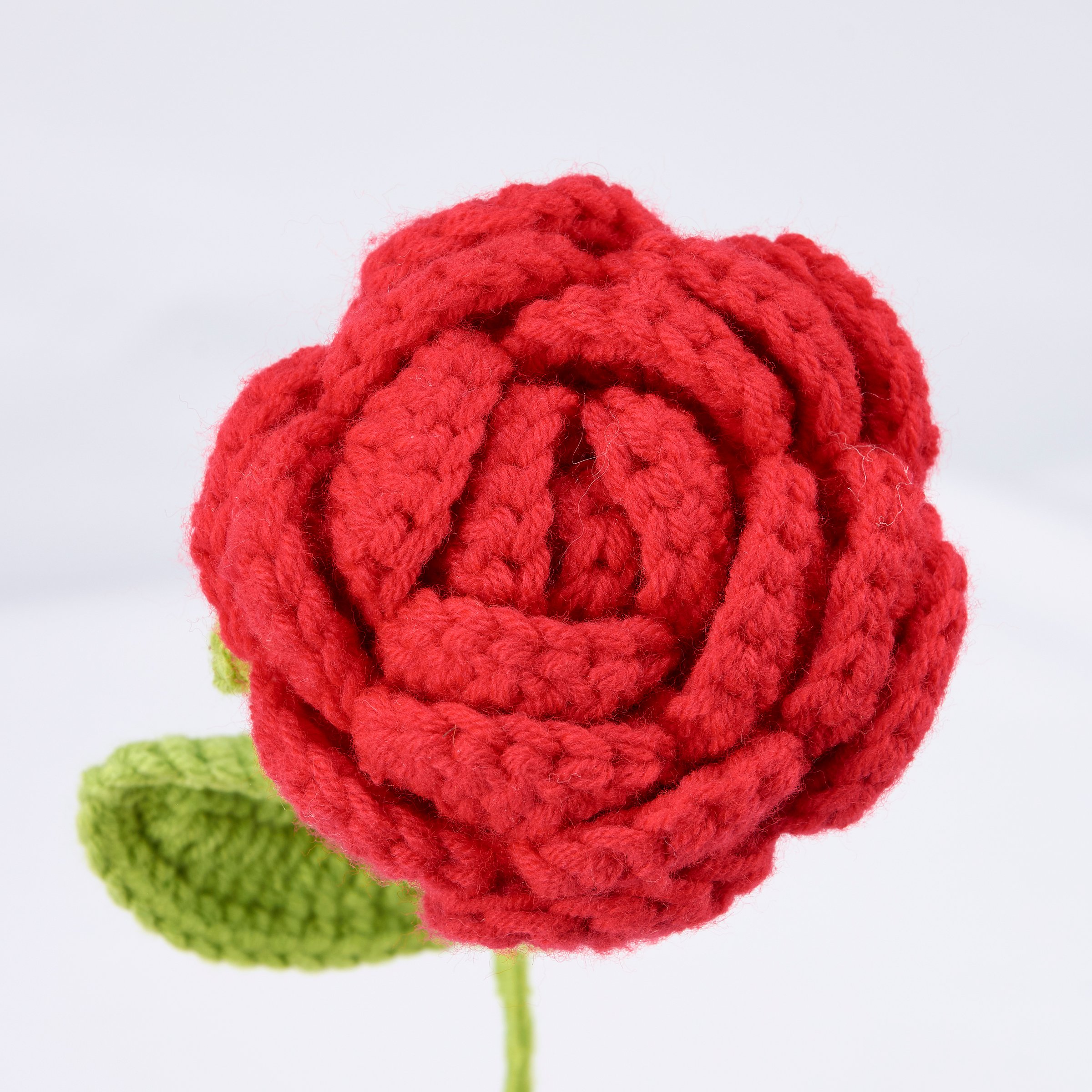 Red Rose Crochet Flower | Primitives By Kathy