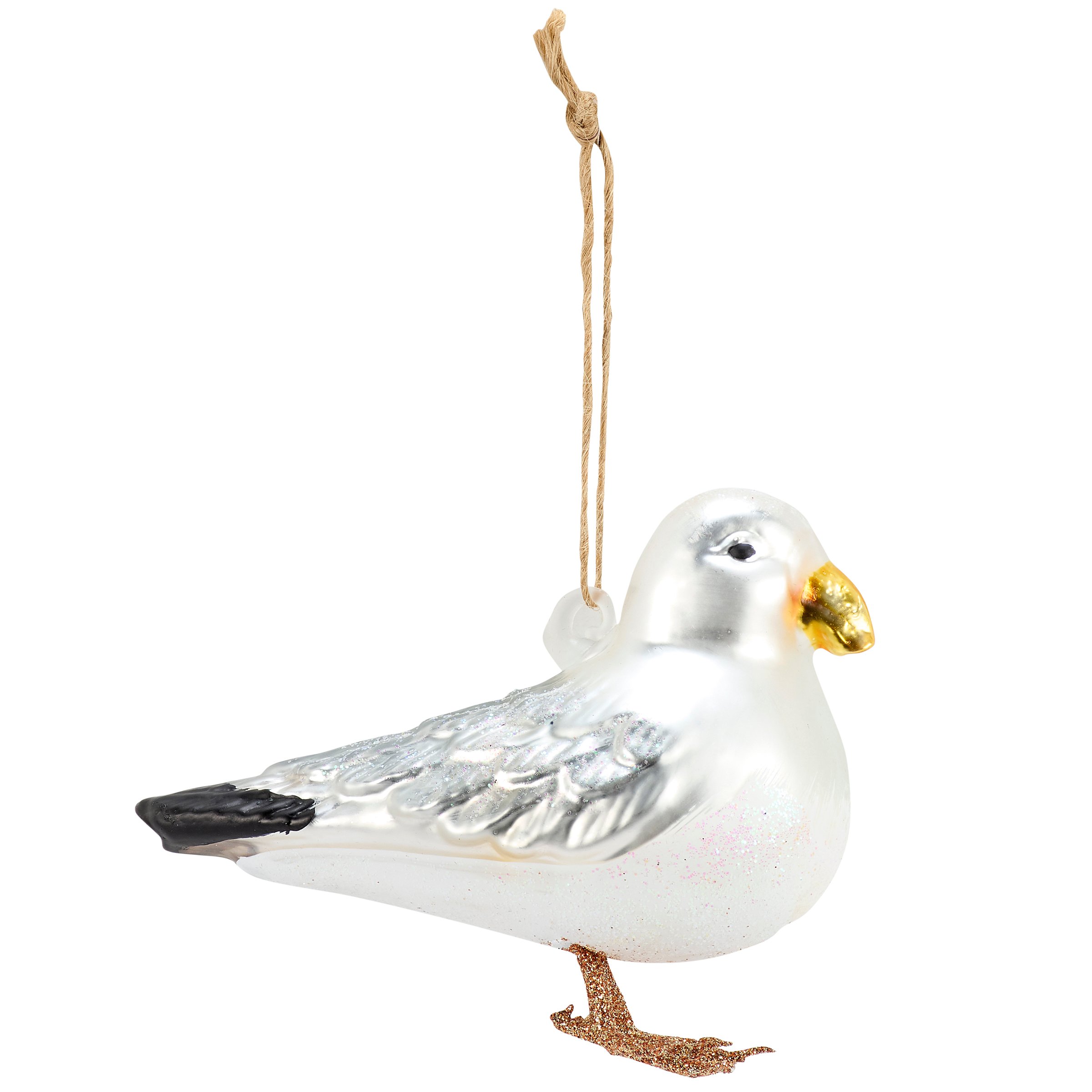 Glass Seagull Ornament | Primitives By Kathy
