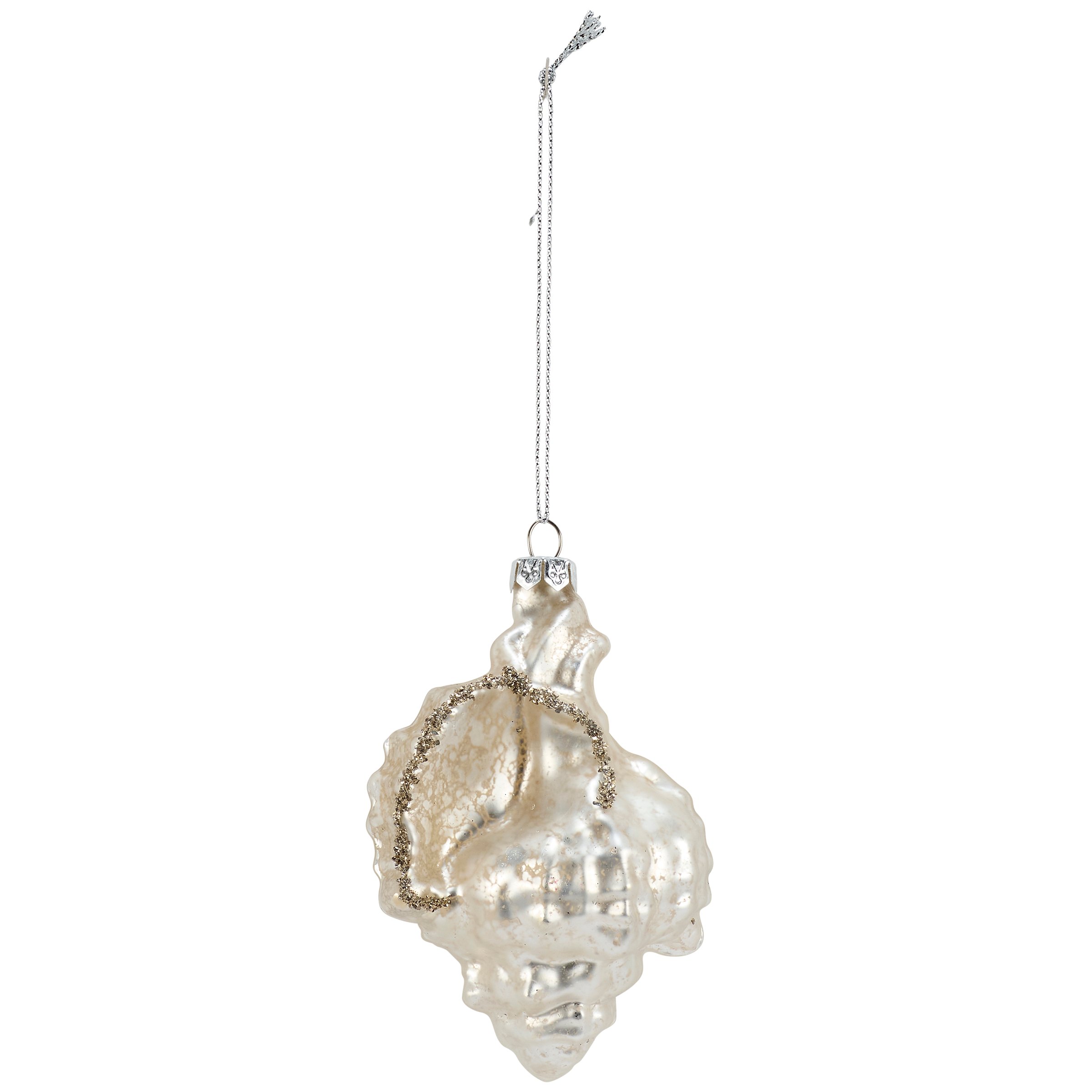 Glass Conch Shell Ornament | Primitives By Kathy