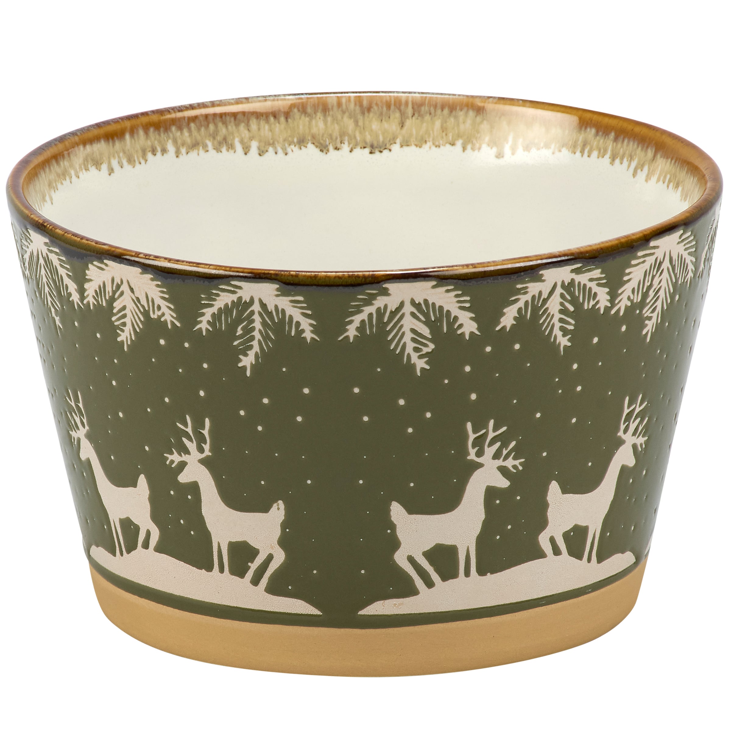 White Deer Bowl | Primitives By Kathy