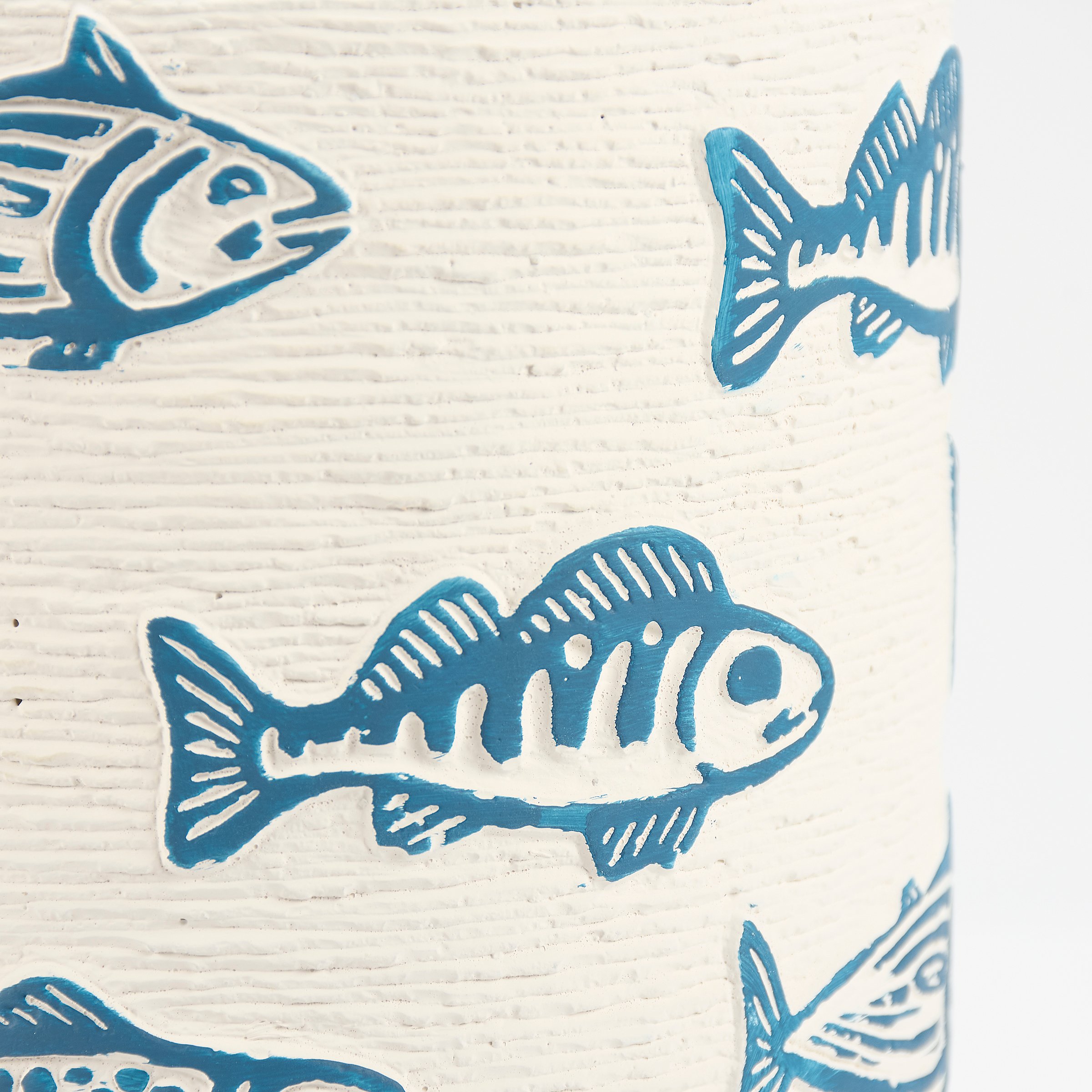 Blue Fish Vase | Primitives By Kathy