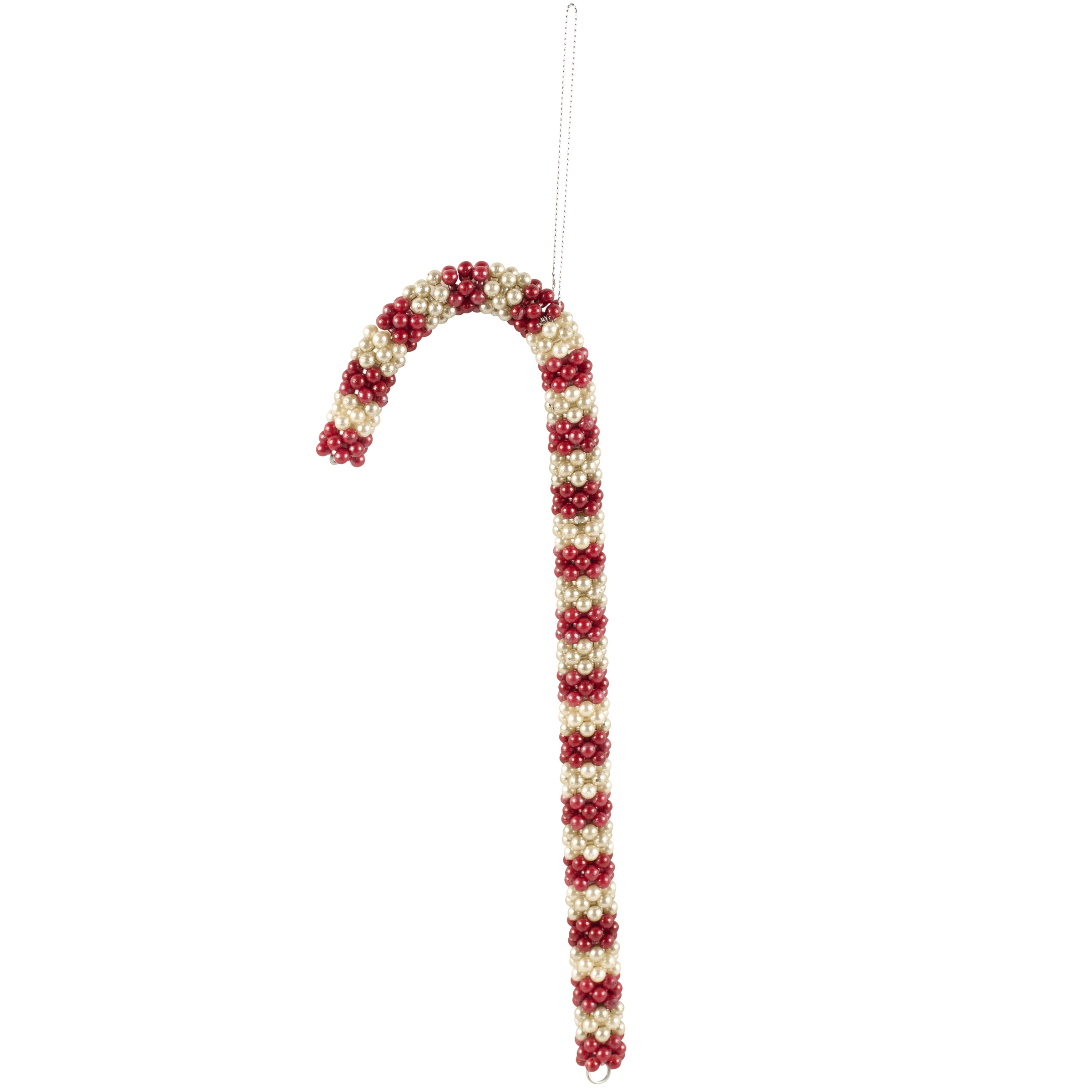 Beaded Candy Cane Ornament | Primitives By Kathy
