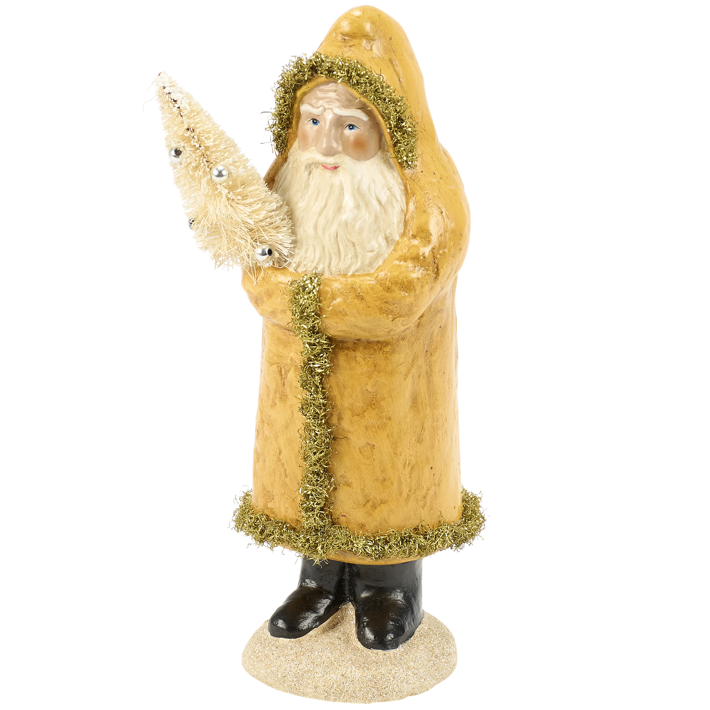 Yellow Santa Figurine | Primitives By Kathy