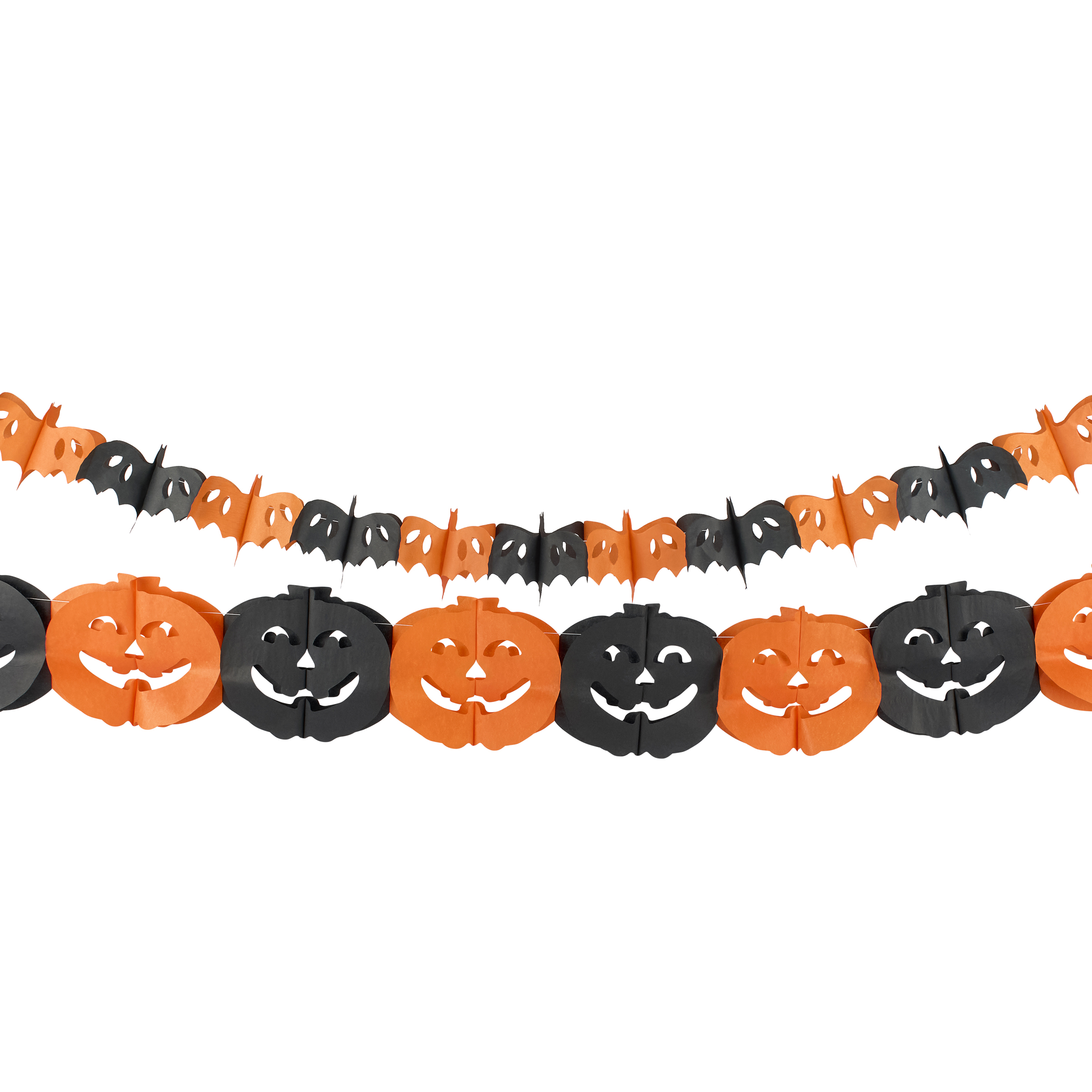 Pumpkin Bat Paper Garland Set | Primitives By Kathy