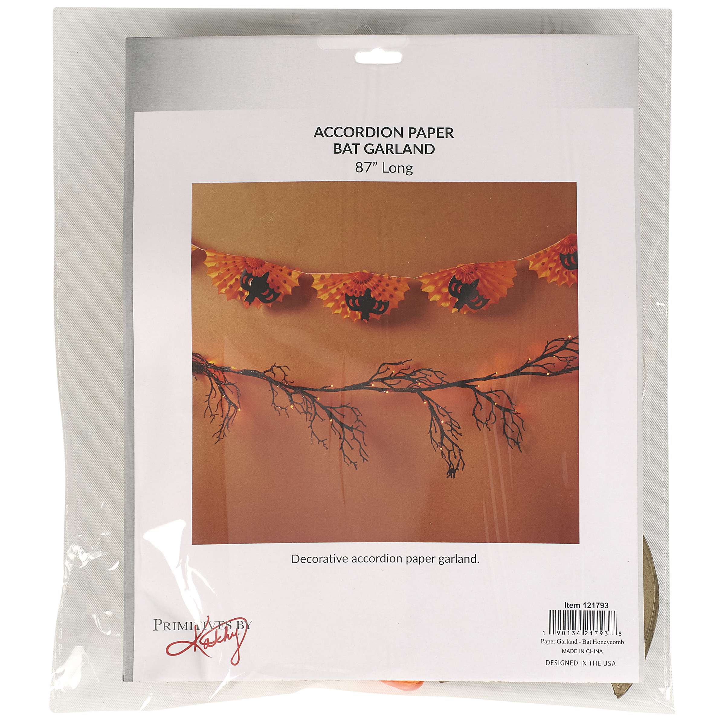 Bat Honeycomb Paper Garland | Primitives By Kathy