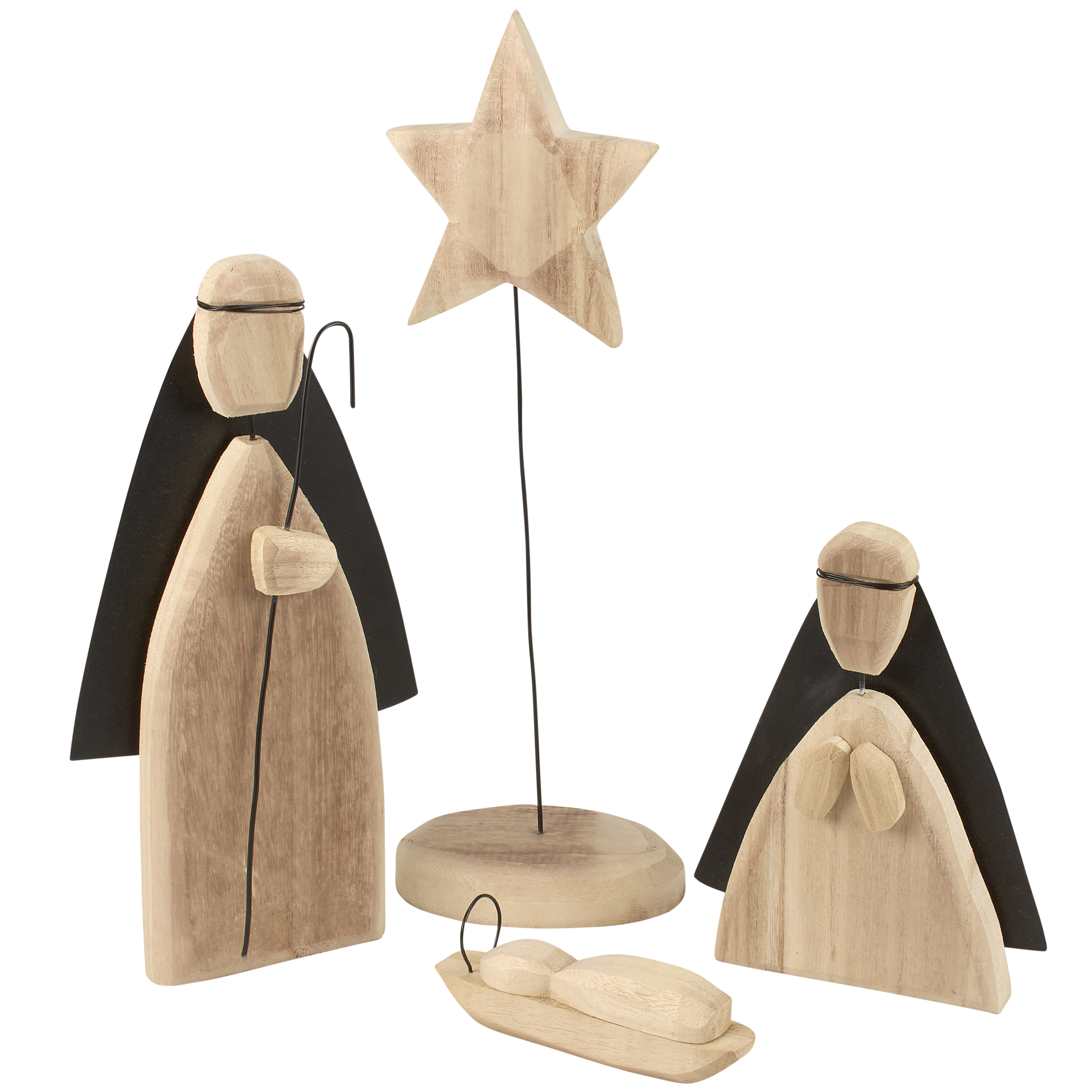 Carved Nativity Want It All | Primitives By Kathy