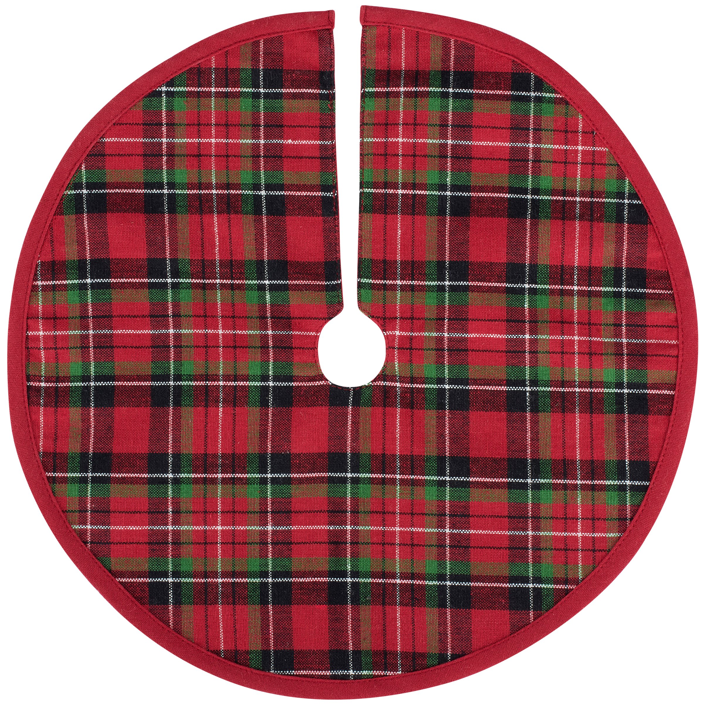 Small Red Plaid Tree Skirt | Primitives By Kathy