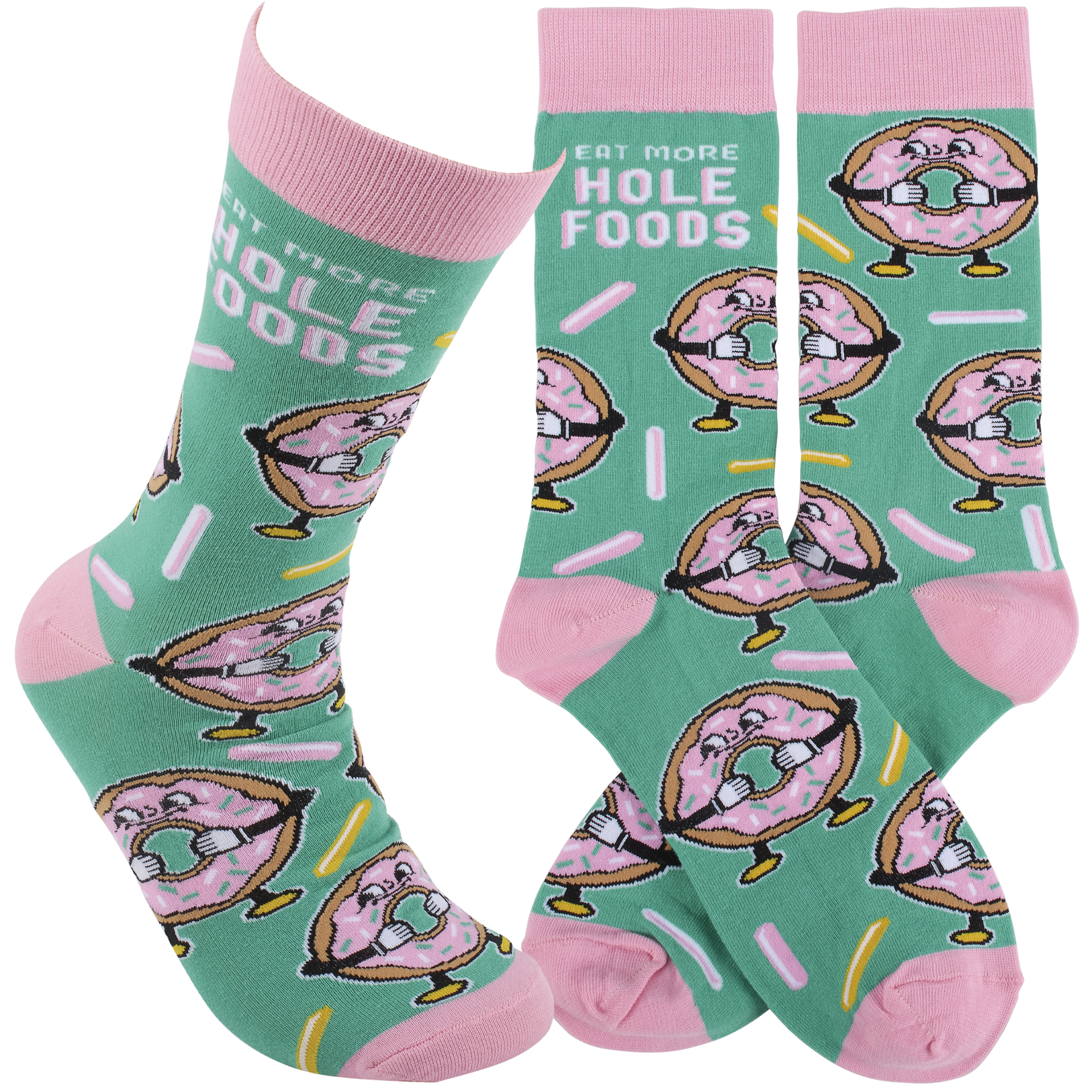Eat More Hole Foods Socks | Primitives By Kathy