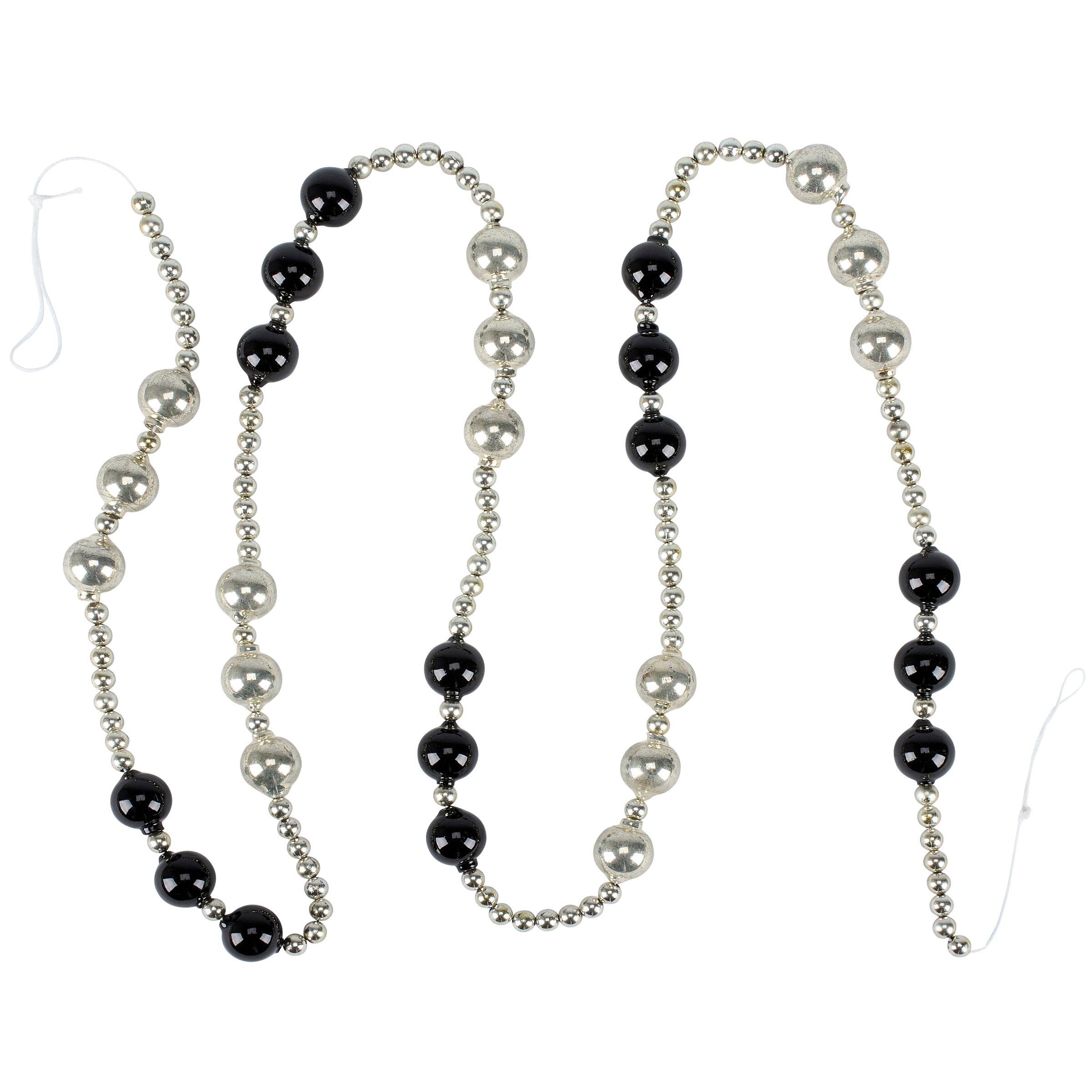Black And Silver Beaded Garland | Primitives By Kathy