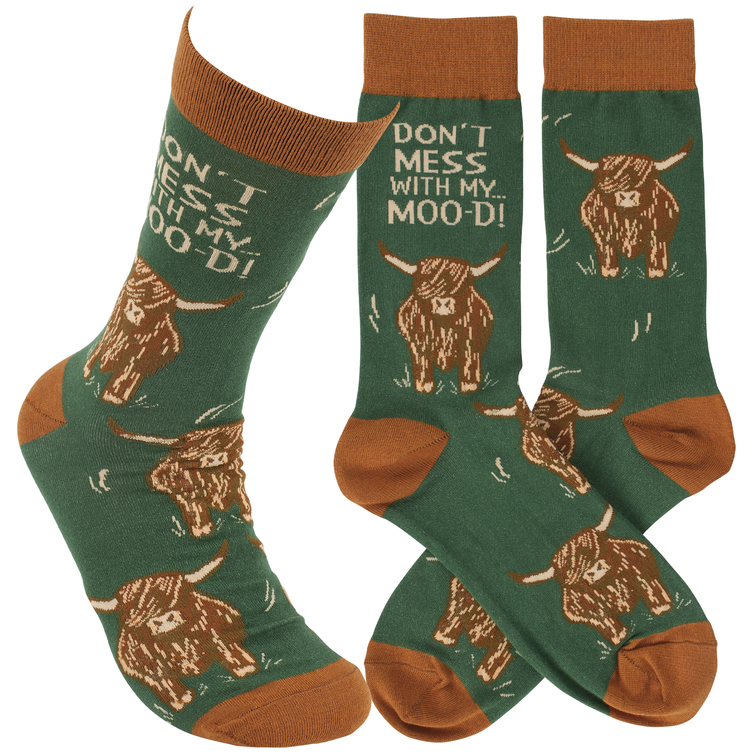 Don't Mess With My Mood Socks | Primitives By Kathy