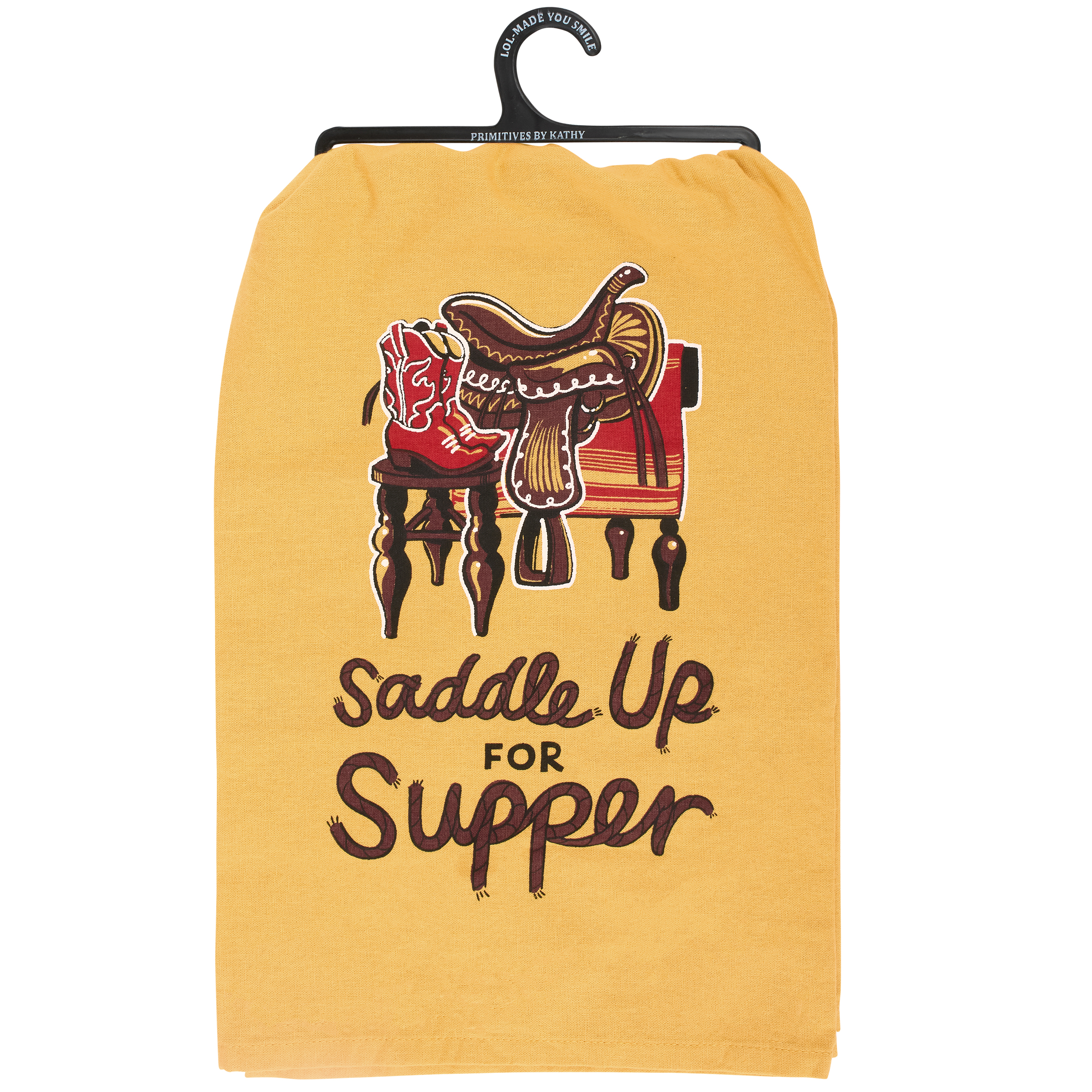 Saddle Up For Supper Kitchen Towel | Primitives By Kathy