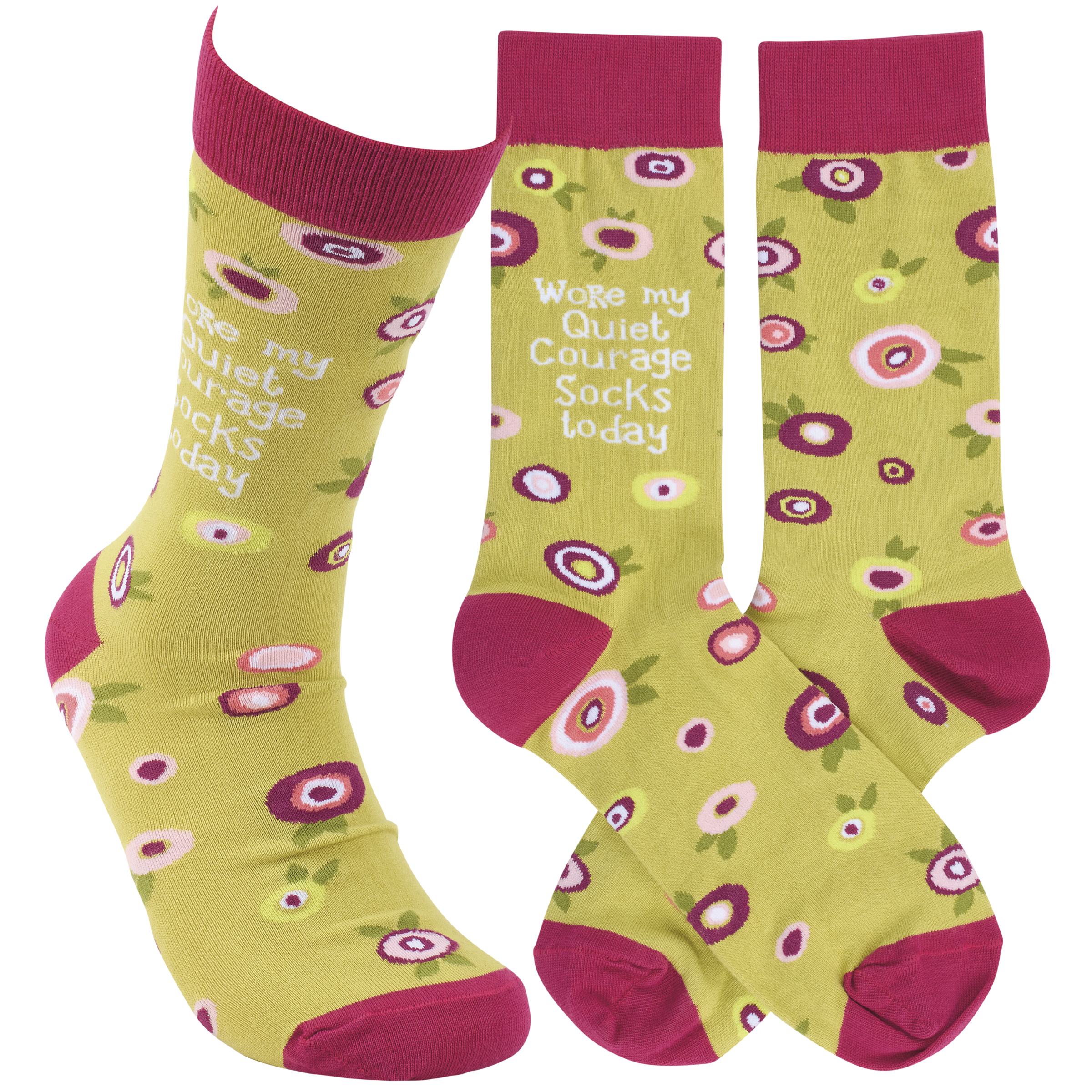 Wore My Quiet Courage Socks Today Socks | Primitives By Kathy