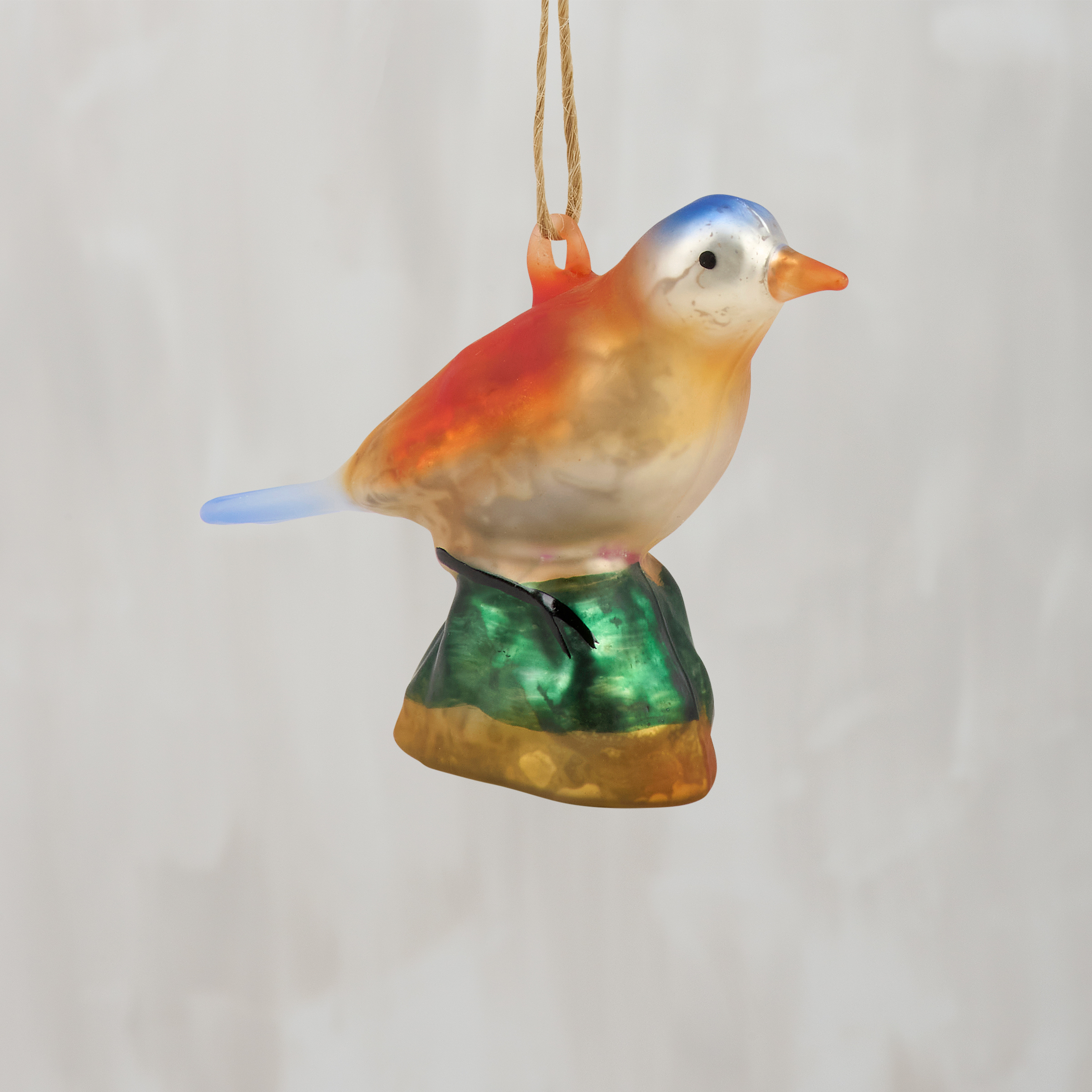 Glass Finch Ornament | Primitives By Kathy
