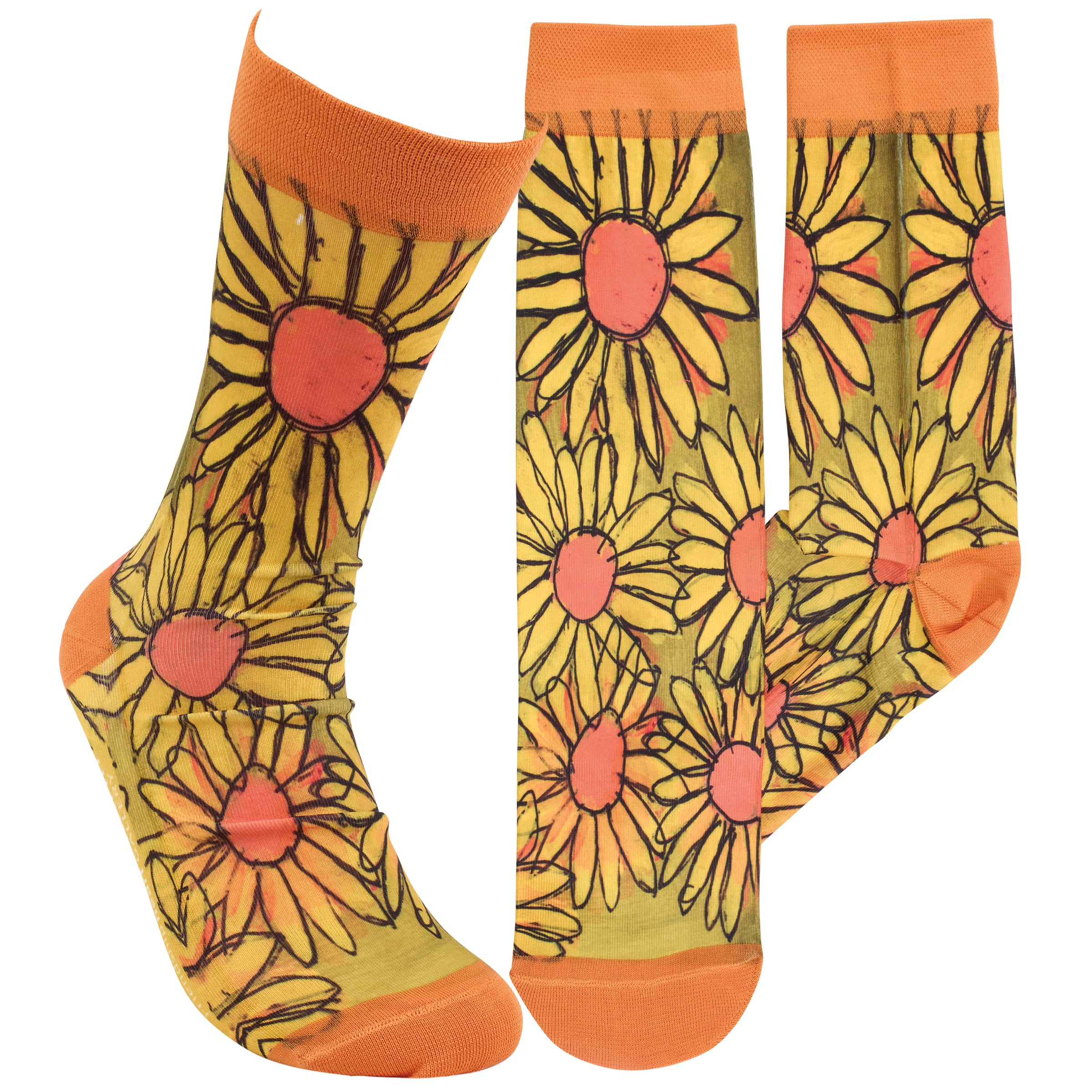 Sunflowers Socks | Primitives By Kathy