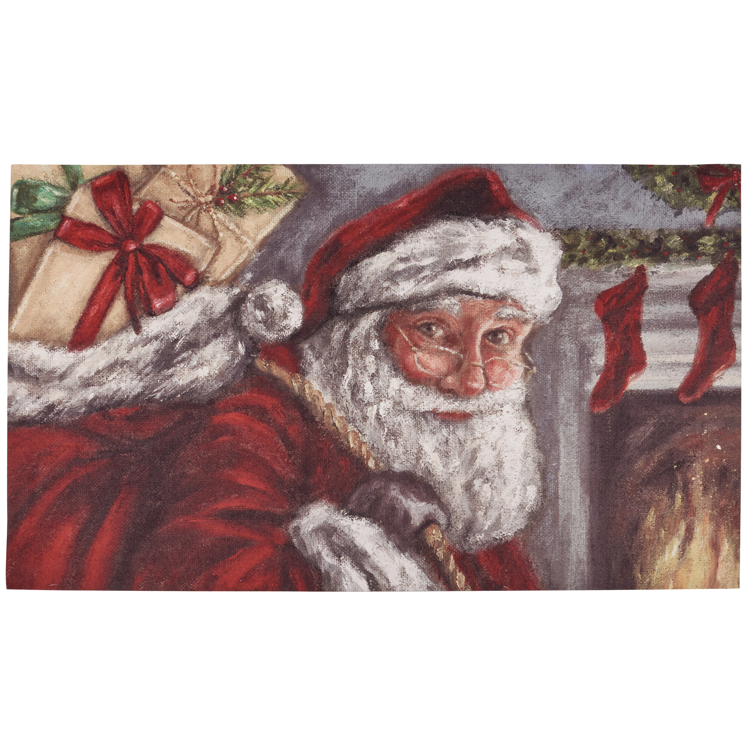 Christmas Eve Santa Rug | Primitives By Kathy