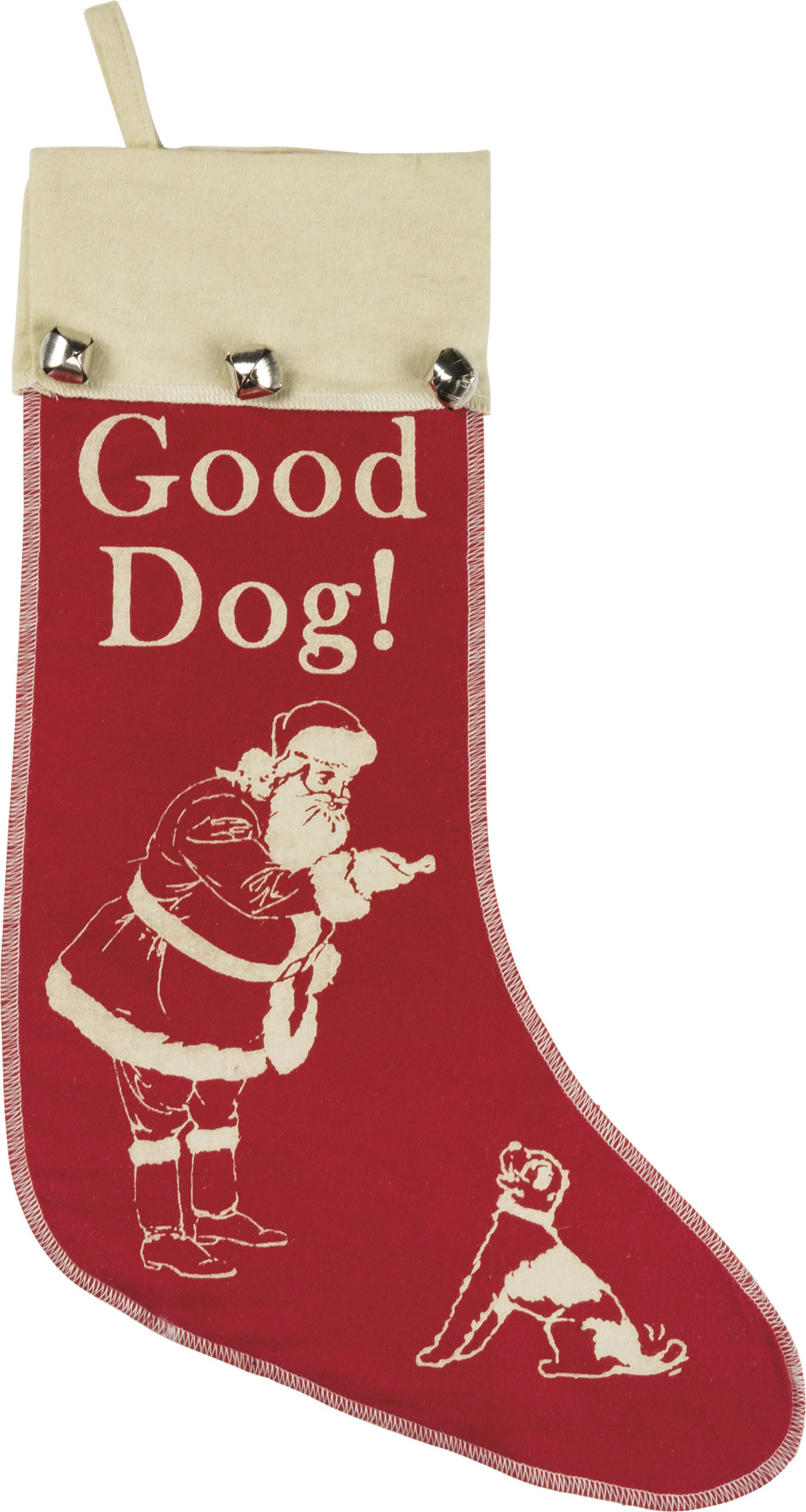 Good Dog Christmas Stocking | Primitives By Kathy