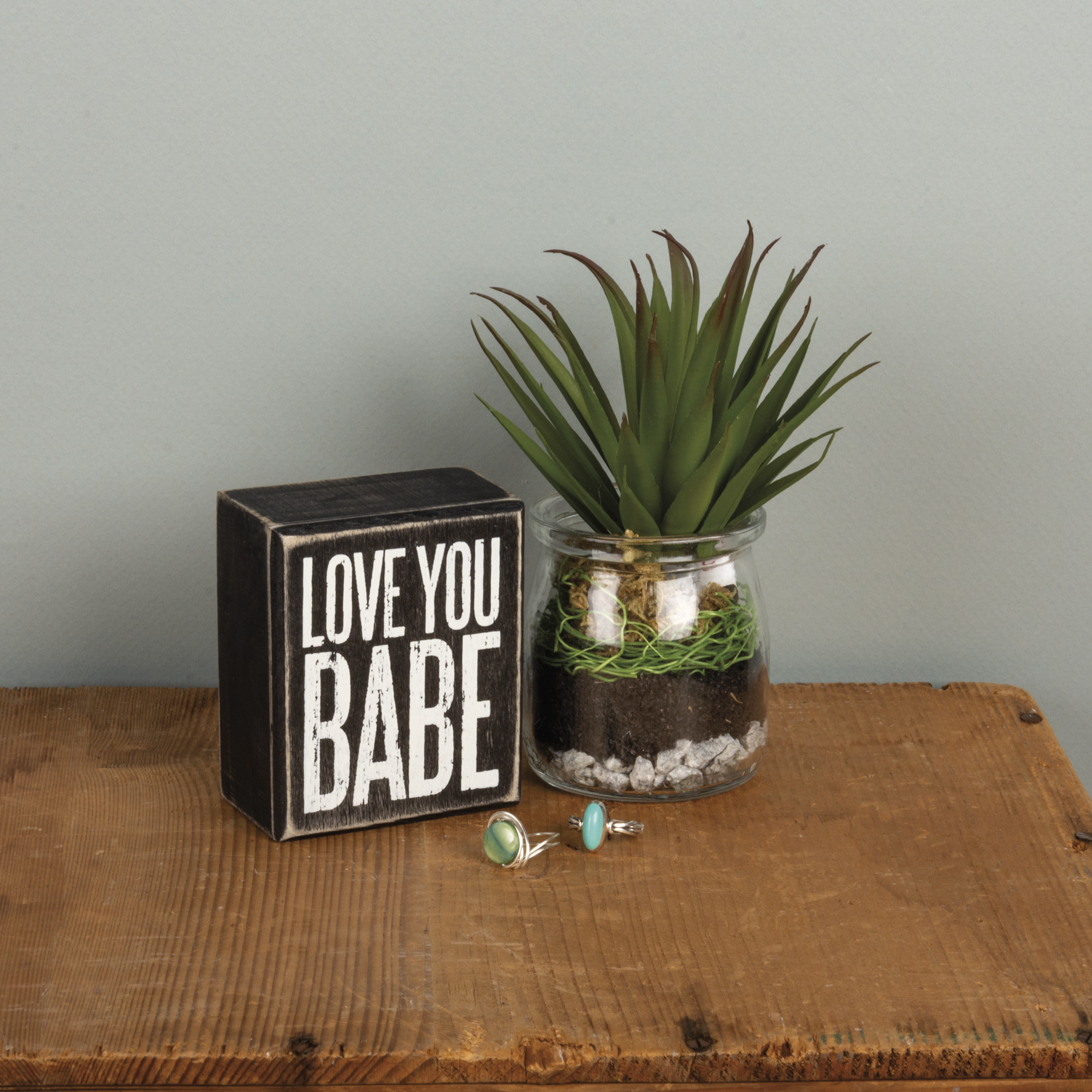 Box Sign - Love You Babe - Box Signs Collection | Primitives By Kathy