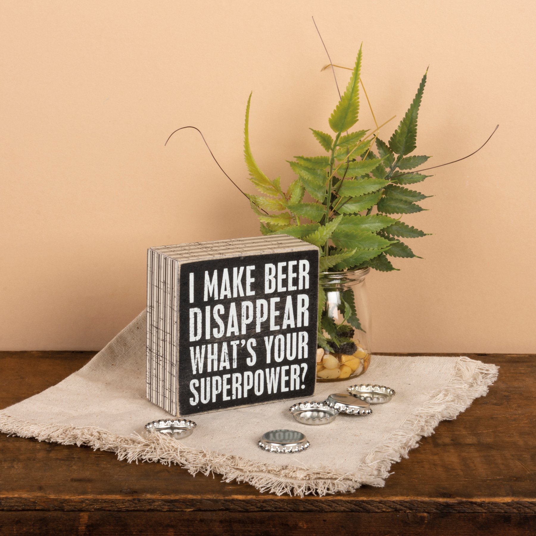 Beer Disappear Box Sign | Primitives By Kathy