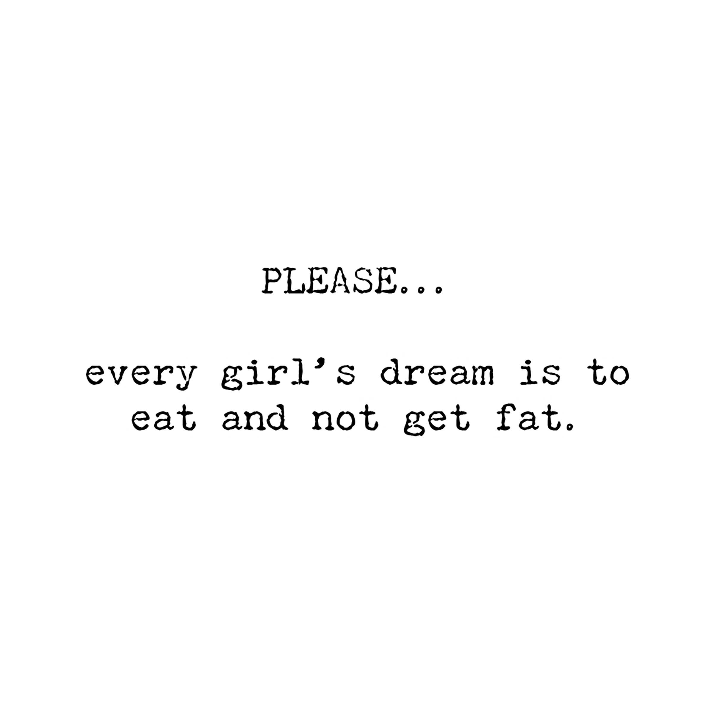 Dream Is To Eat And Not Get Fat Greeting Card | Primitives By Kathy