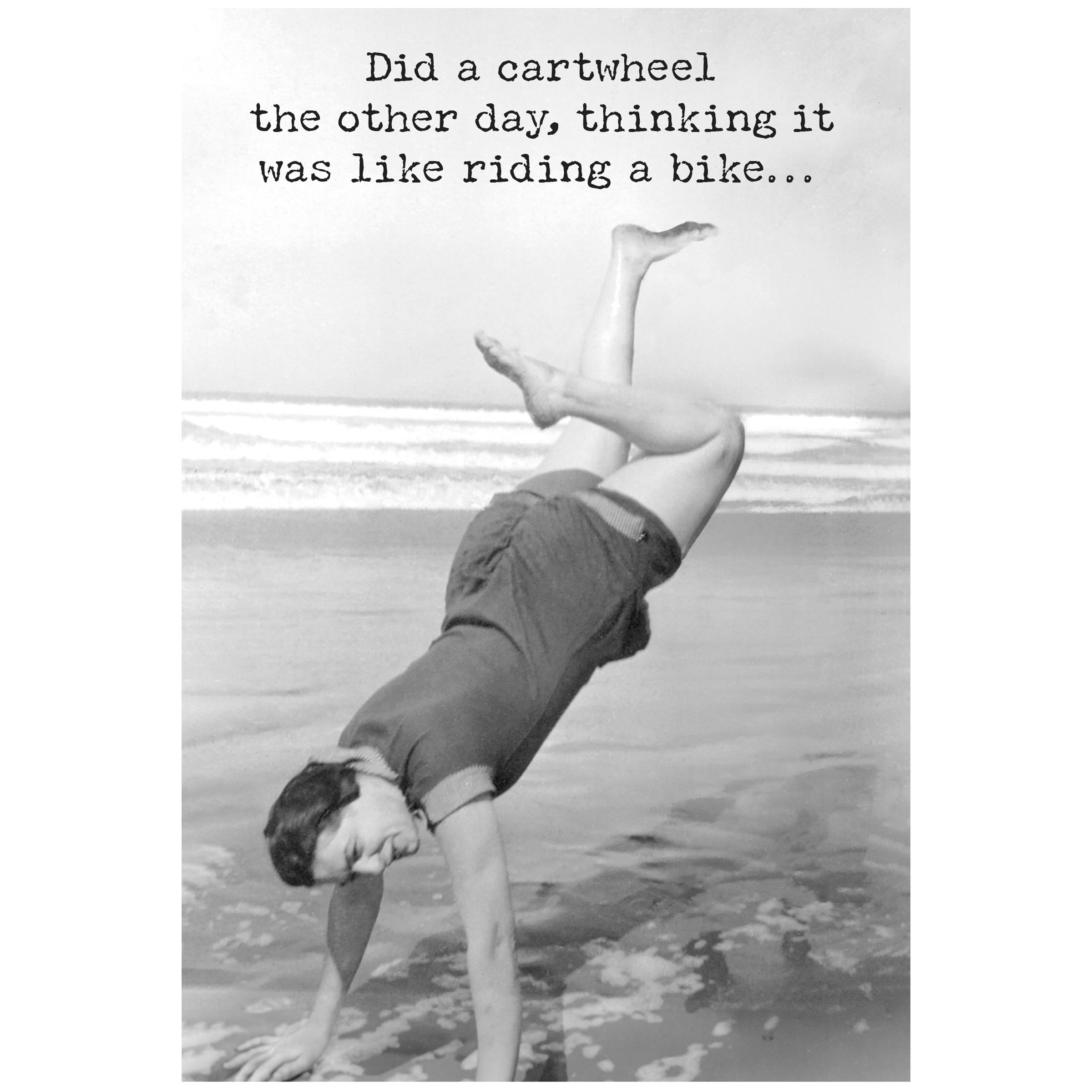 Cartwheel Greeting Card | Primitives By Kathy