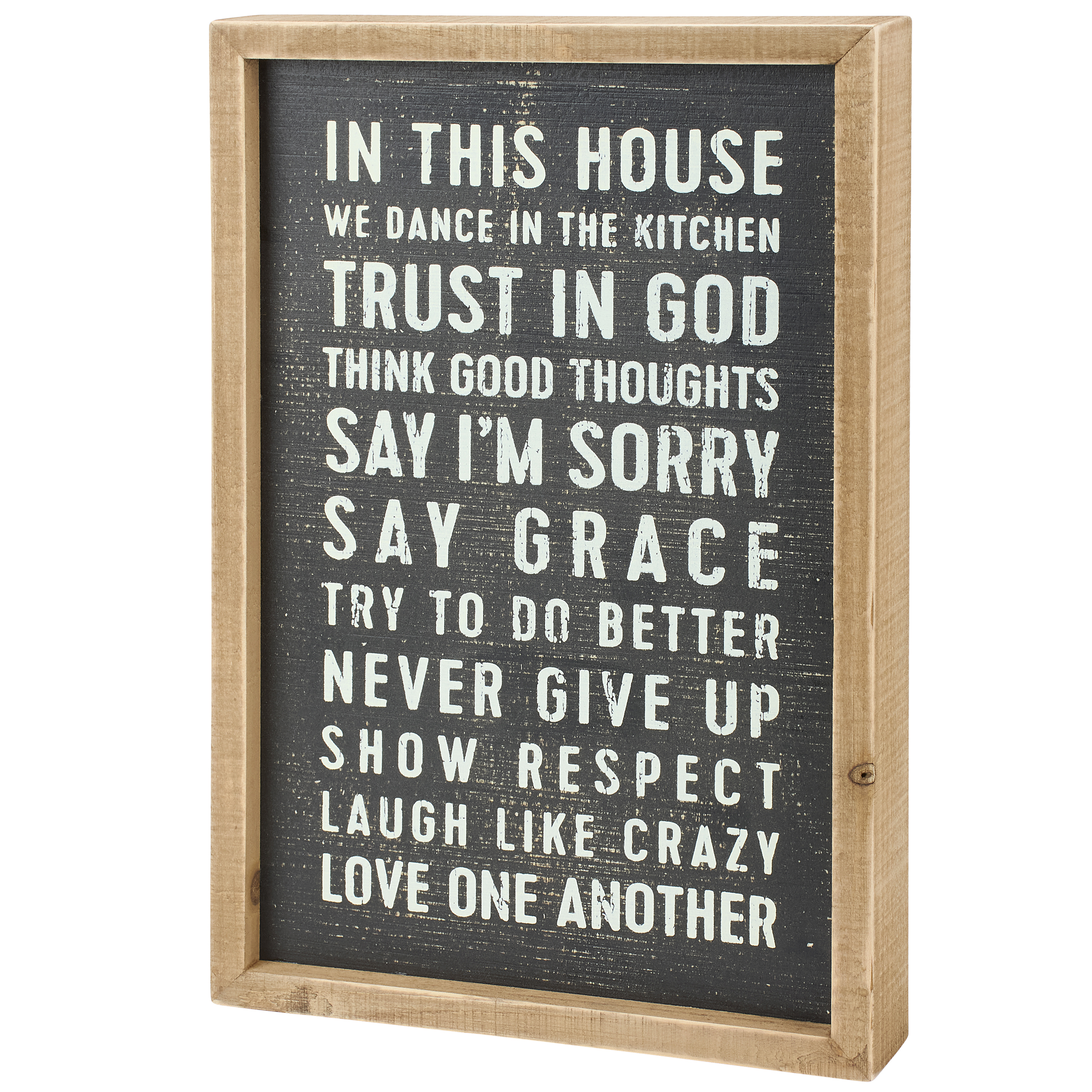 In This House Inset Box Sign | Primitives By Kathy